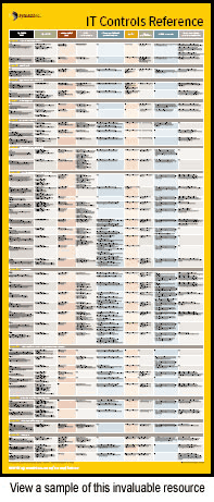 Compliance Crosswalk Matrix Poster for IT & Compliance Professionals